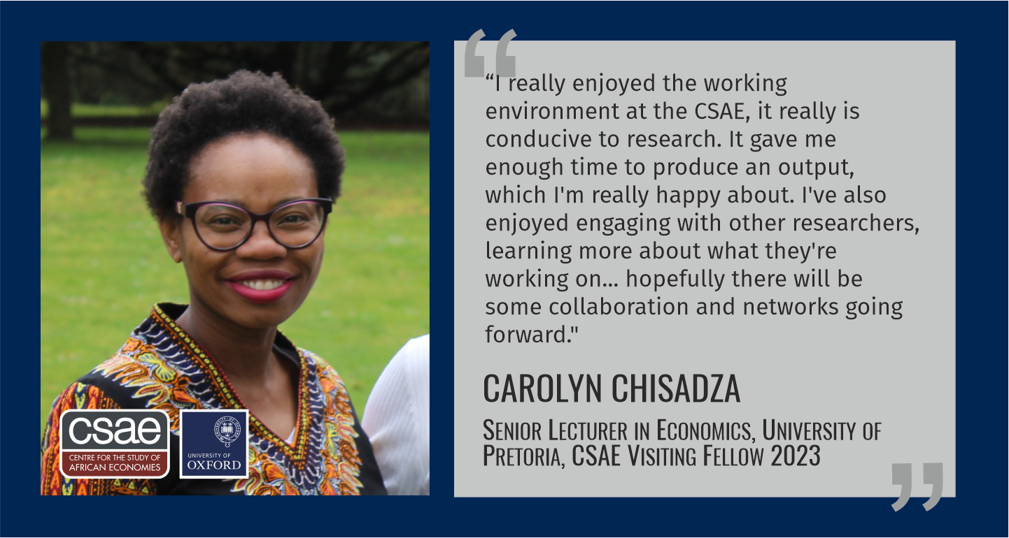 CSAE VISITING FELLOWSHIPS | CENTRE FOR THE STUDY OF AFRICAN ECONOMIES