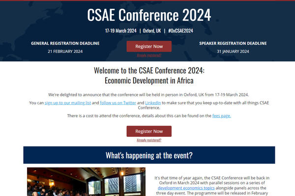 CSAE Conference 2024 | CENTRE FOR THE STUDY OF AFRICAN ECONOMIES