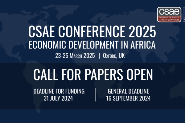 CSAE Economic Development in Africa Workshop 2024 | CENTRE FOR THE STUDY OF AFRICAN ECONOMIES